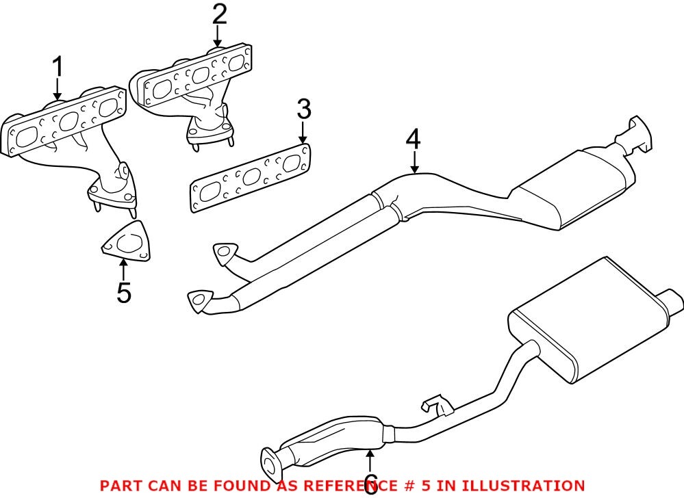 Genuine OEM Exhaust Pipe to Manifold Gasket For BMW 18301716888 | eBay