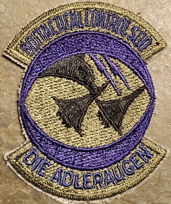USAF 601st TACTICAL CONTROL SQUADRON MILITARY PATCH SUBDUED VINTAGE ...