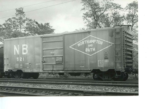 JJ425 RP 1970s? NORTHAMPTON & BATH RAILROAD FREIGHT BOX CAR #521 | eBay