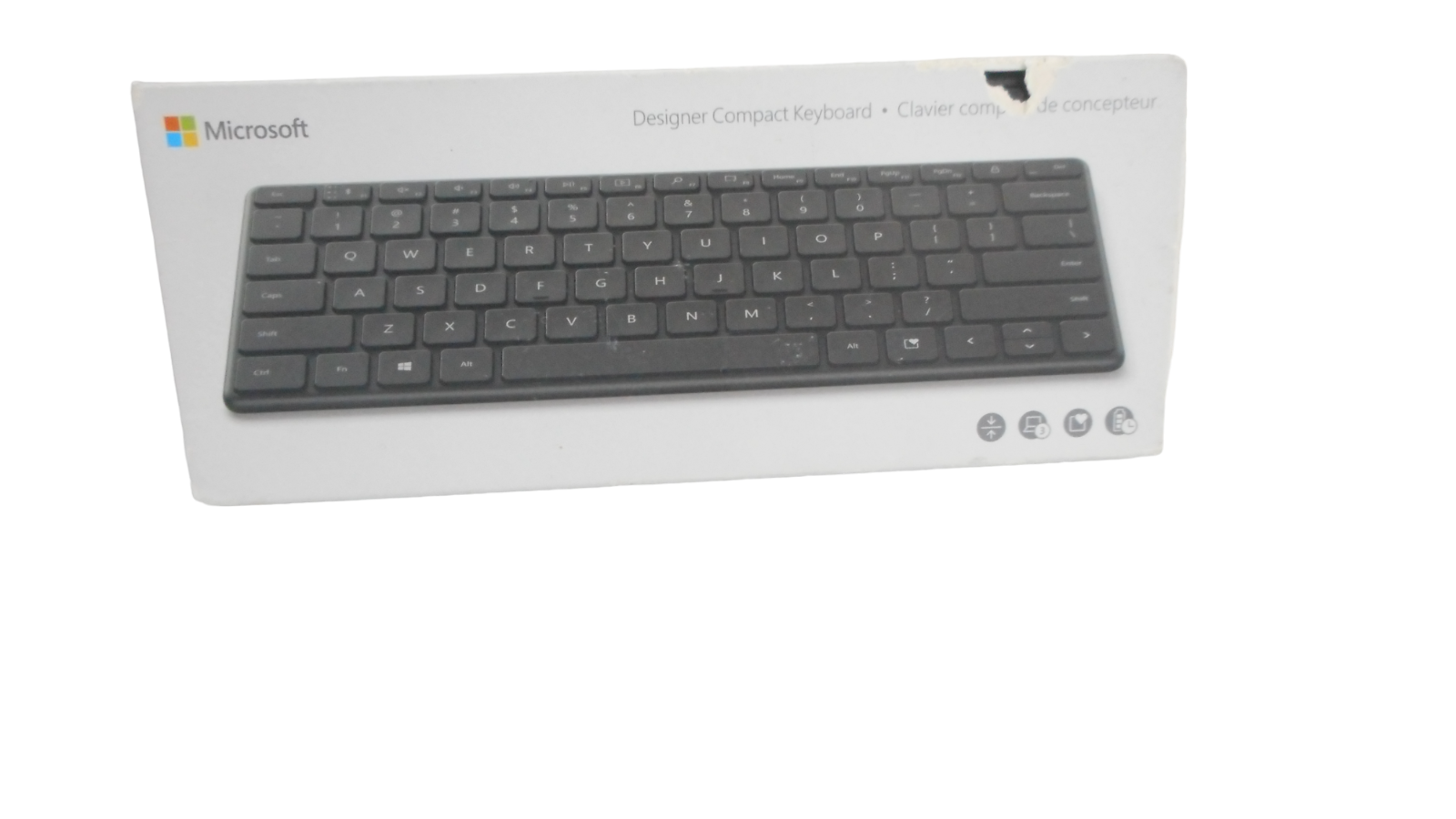 Microsoft Designer Compact Keyboard, Matte Black, Model 1954 (21Y-00001 ...