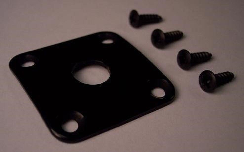 GIBSON Style BLACK METAL Les Paul Custom JACK PLATE LP | eBay