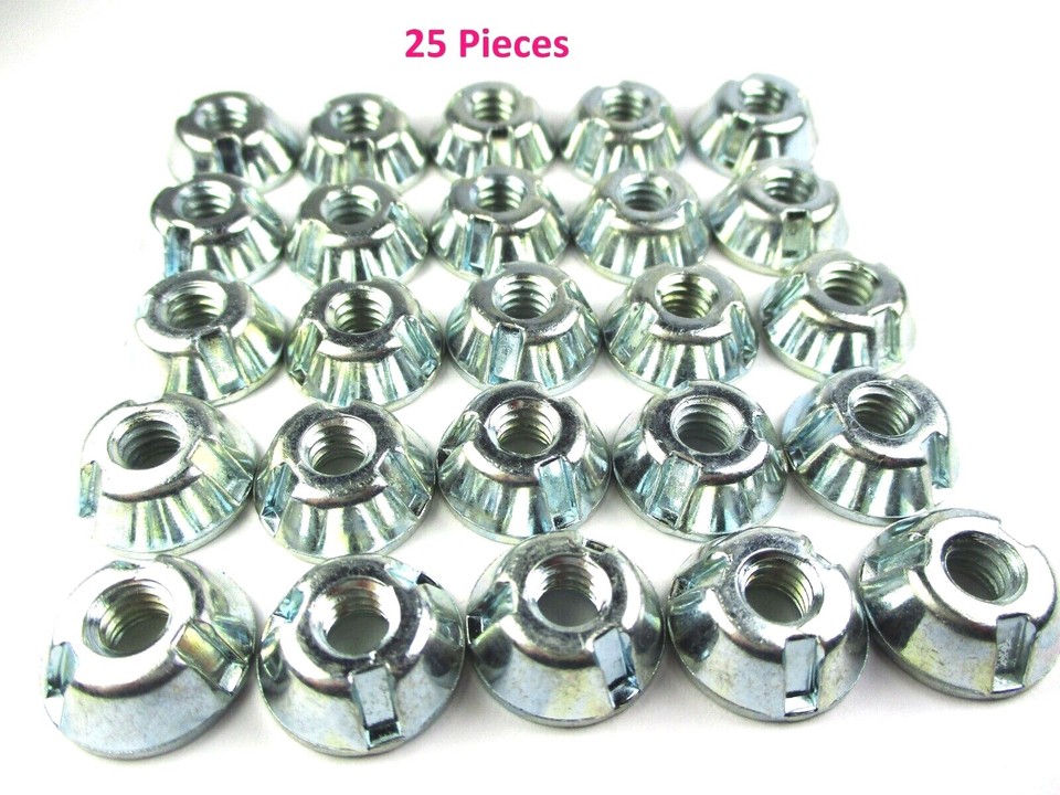 Tri-Groove 1/4" Tamper Proof Security Nut Anti-Theft Fasteners & #20 ...