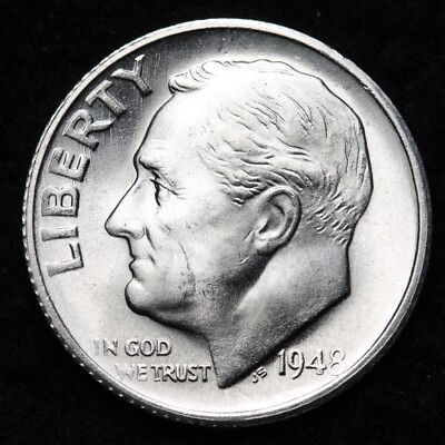 1948-S Roosevelt Silver Dime AU/UNC or BETTER - Complete Your Album! | eBay