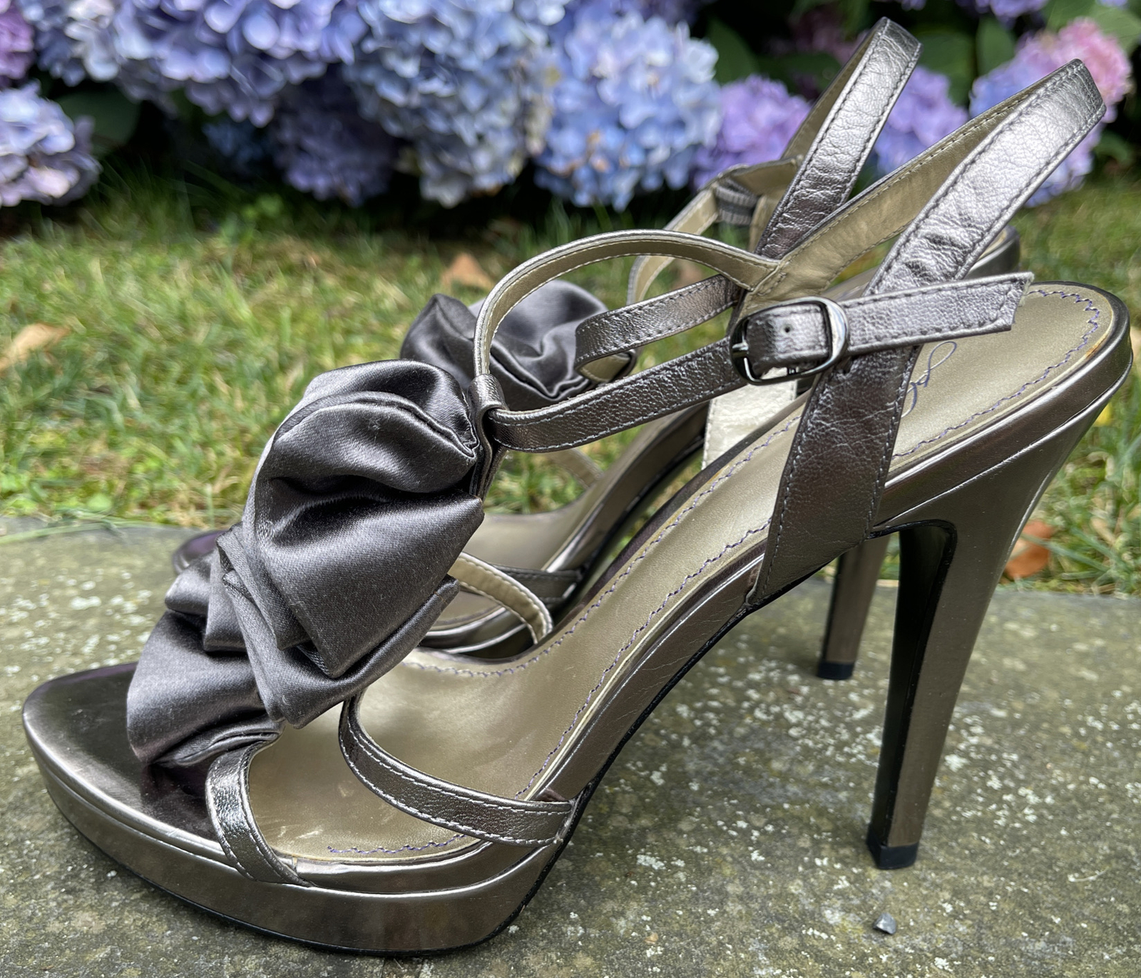Platinum BP Metallic Grey High Heel Dress Platform Sh… - Gem