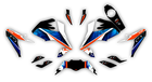 KTM Duke 125 390 2017-2023 Graphics Decals Stickers kit Including Rim ...