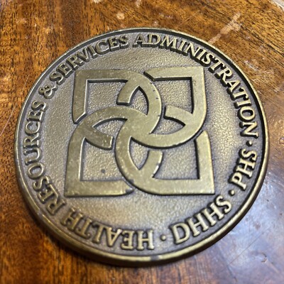 DHHS PHS HRSA Challenge Coin Medallion Vintage Award | eBay