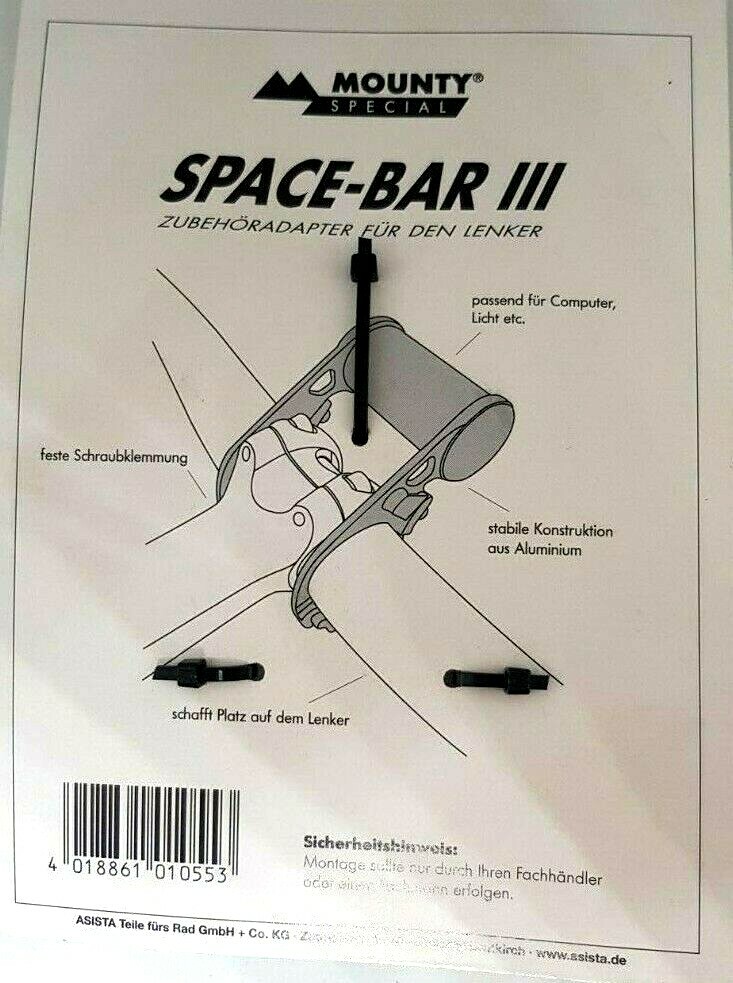 Mounty Accessories Space III 0749SD Bar for sale online | eBay