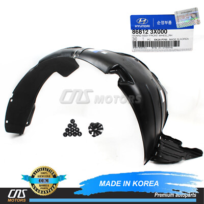 GENUINE Fender Liner FRONT RIGHT PASSENGER for 11-15 Hyundai Elantra ...
