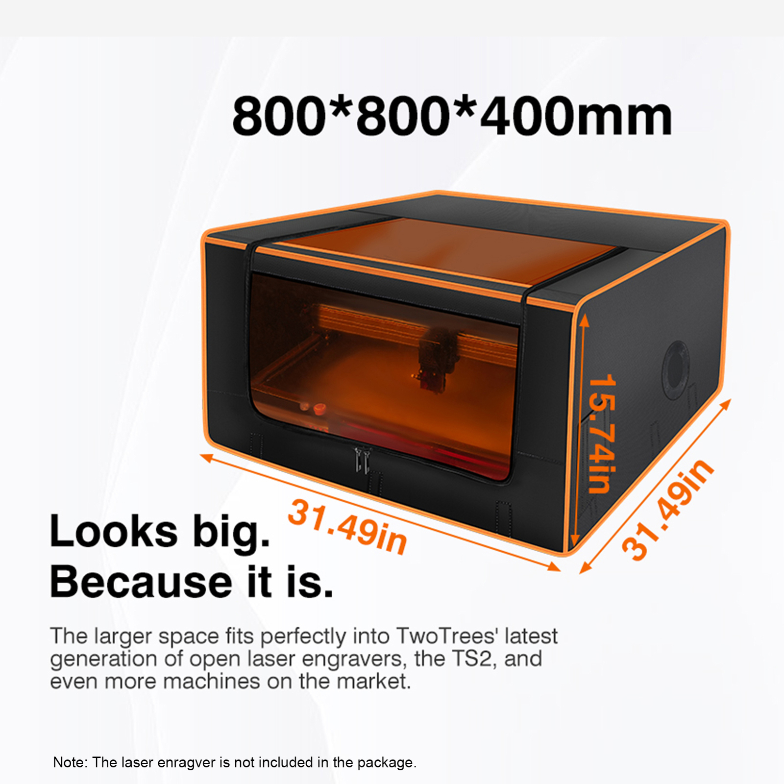TWO TREES Laser Engraver Enclosure with Vent for TS2 Engraving Machine ...