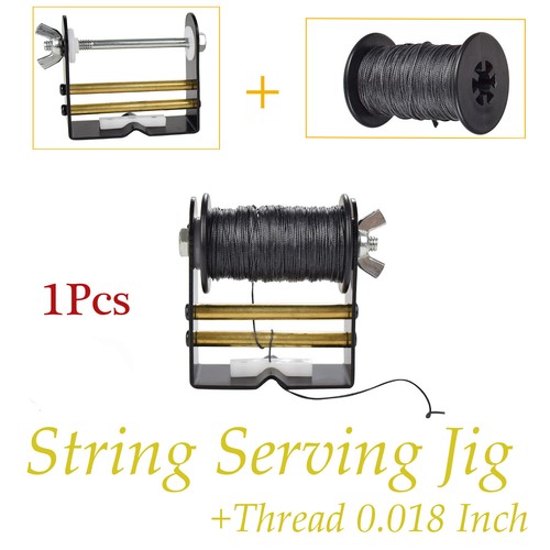 Bow String Serving Jig with String Serving Thread 30M/Roll Dia 0.018 ...