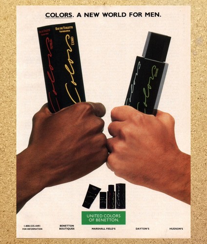 Eau De Toilette Colors for Men Benetton - Magazine Print Ads Ephemera ...