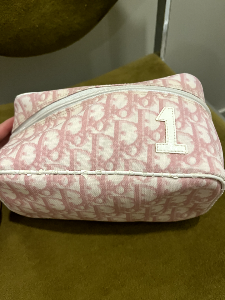 vintage pink christian dior oblique wristlet pouch mini bag | eBay
