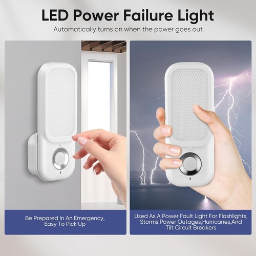 LED Safety Night Light Motion Sensor Plug In Emergency Lamp ...