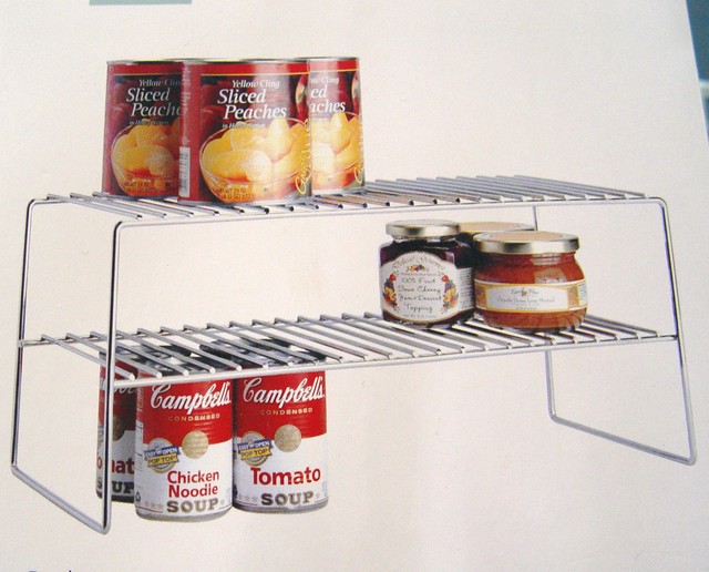 NEU Home Chrome 2 Tier Cabinet Pantry Organizer Storage 014982161109 ...