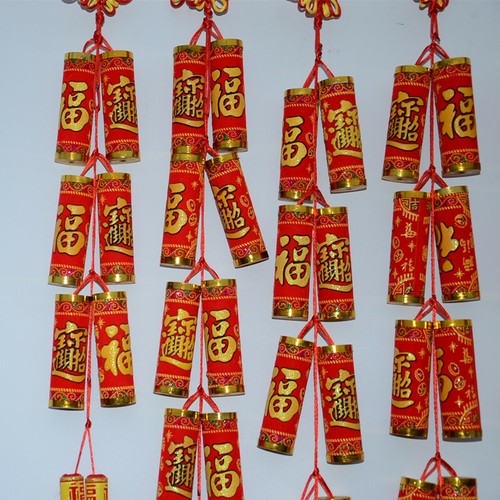 Velvet Chinese Firecrackers String Knot Pendant New Year Bless Luck ...