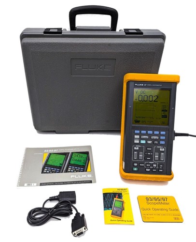 Fluke 97 Auto Scopemeter Dual Trace 50 MHz Handheld Oscilloscope w ...