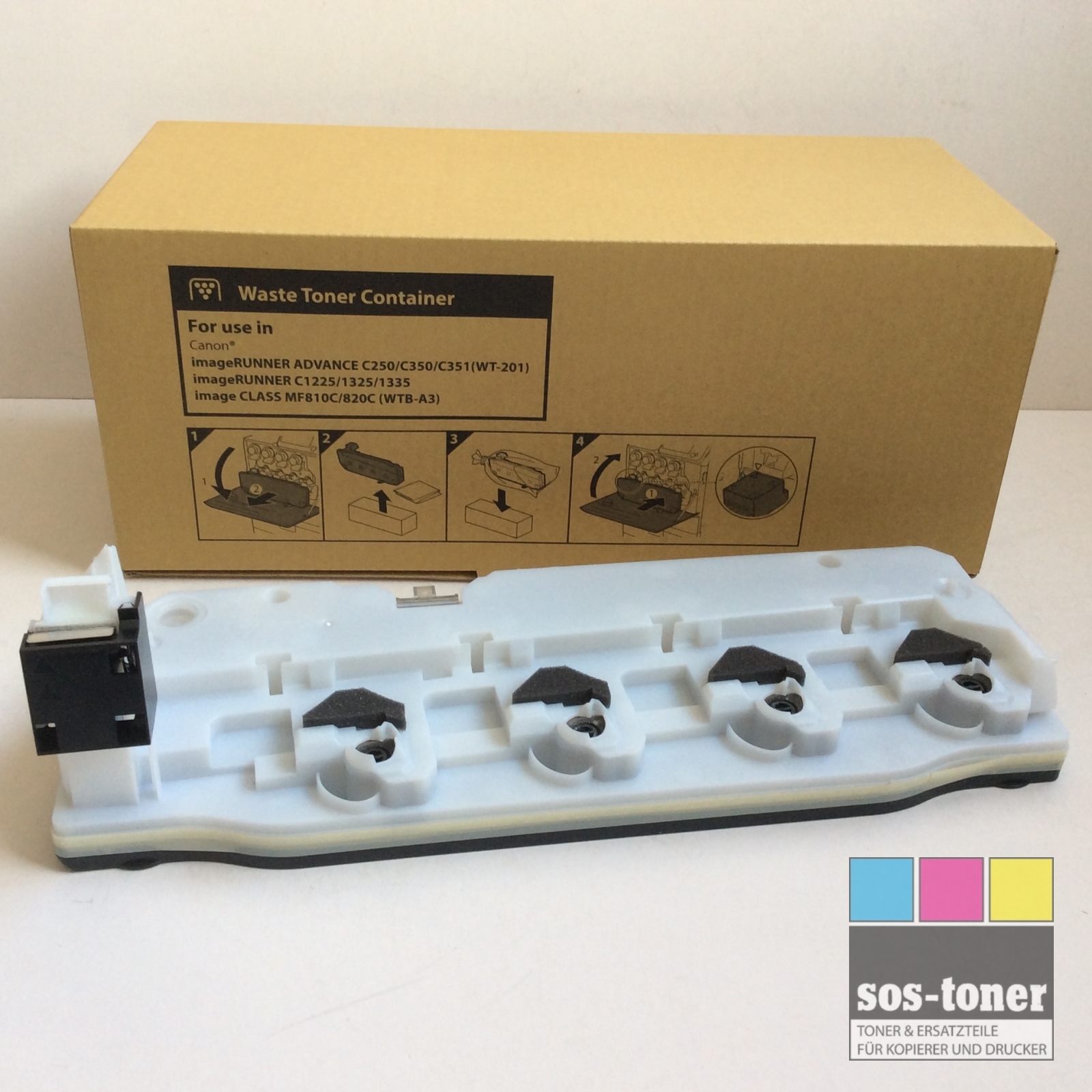 Resttonerbehälter, Waste Box WT-201, WT-A3 für Canon kompatibel zu ...