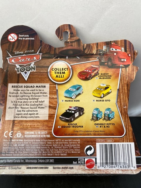 Rescue Squad Trooper Cars Toon Disney Pixar 3 P7226 WOC P6745 for sale ...