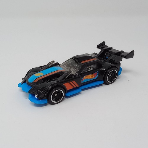 Hot Wheels Mattel GT Hunter 2014 Black And Blue Die Cast Metal 1:64 Toy ...