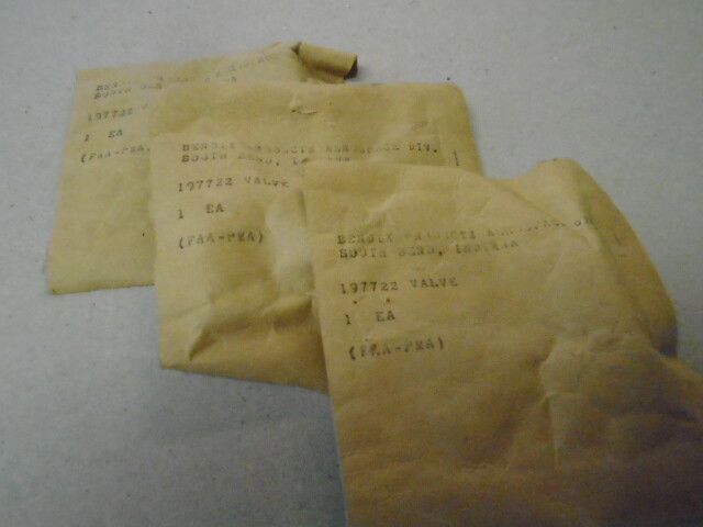 LOT OF 3 EA NOS T56 ENGINE FUEL CONTROL POPPET VALVE P/N: 197722 | eBay