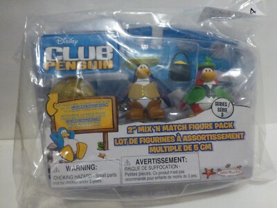 Snorkeler & Lifeguard Club Penguin Mix N Match 2” Figure Jakks Pacific ...