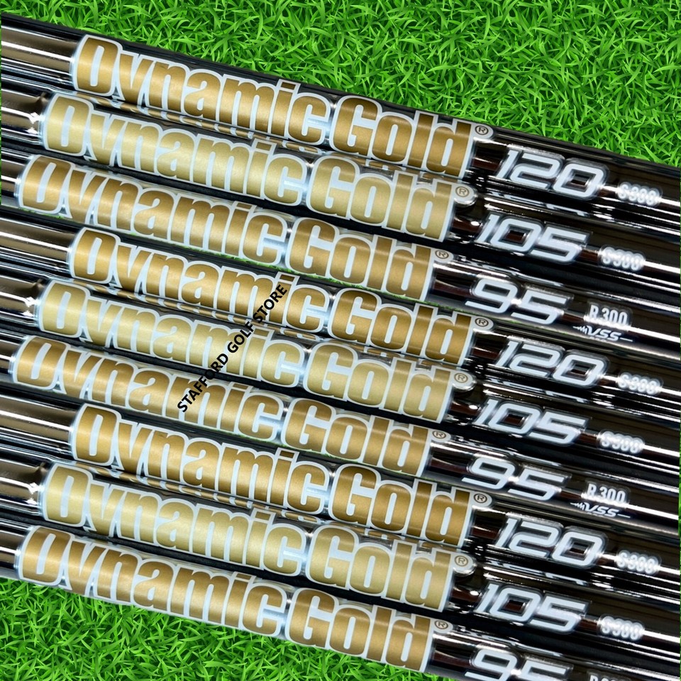 True Temper Dynamic Gold 95 105 120 Iron Shafts .355 Taper Tip R300 ...
