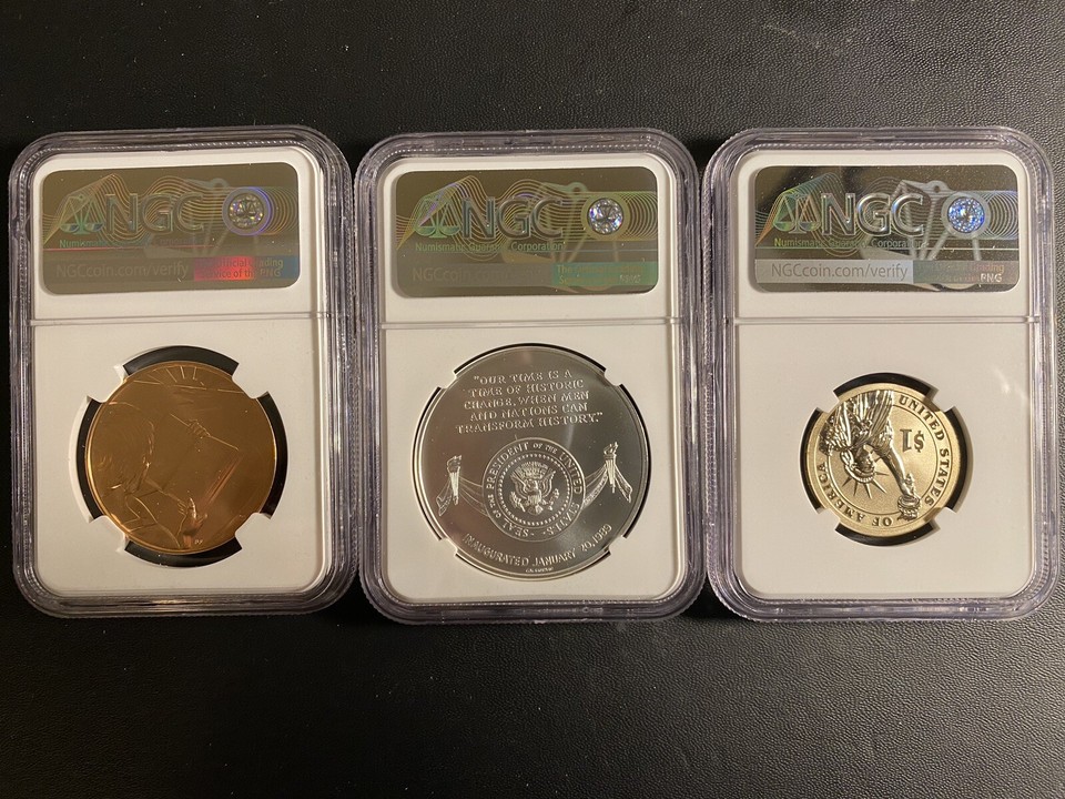 2020 Coin and Chronicles George H. W. Bush $1 NGC PF/MS - 3 Coin Set | eBay