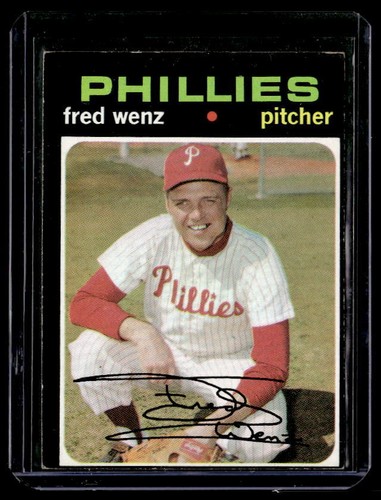 1971 Topps #92 Fred Wenz Philadelphia Phillies EX Baseball Card *A24 | eBay