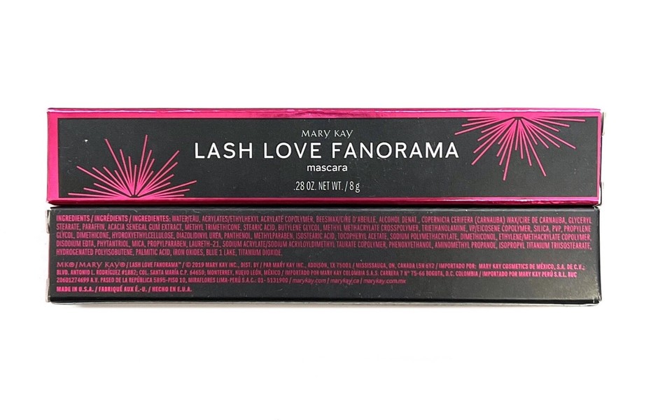 MARY KAY LASH LOVE FANORAMA MASCARA~BLACK~142038~FULL SIZE~0.28 OZ~NIB ...