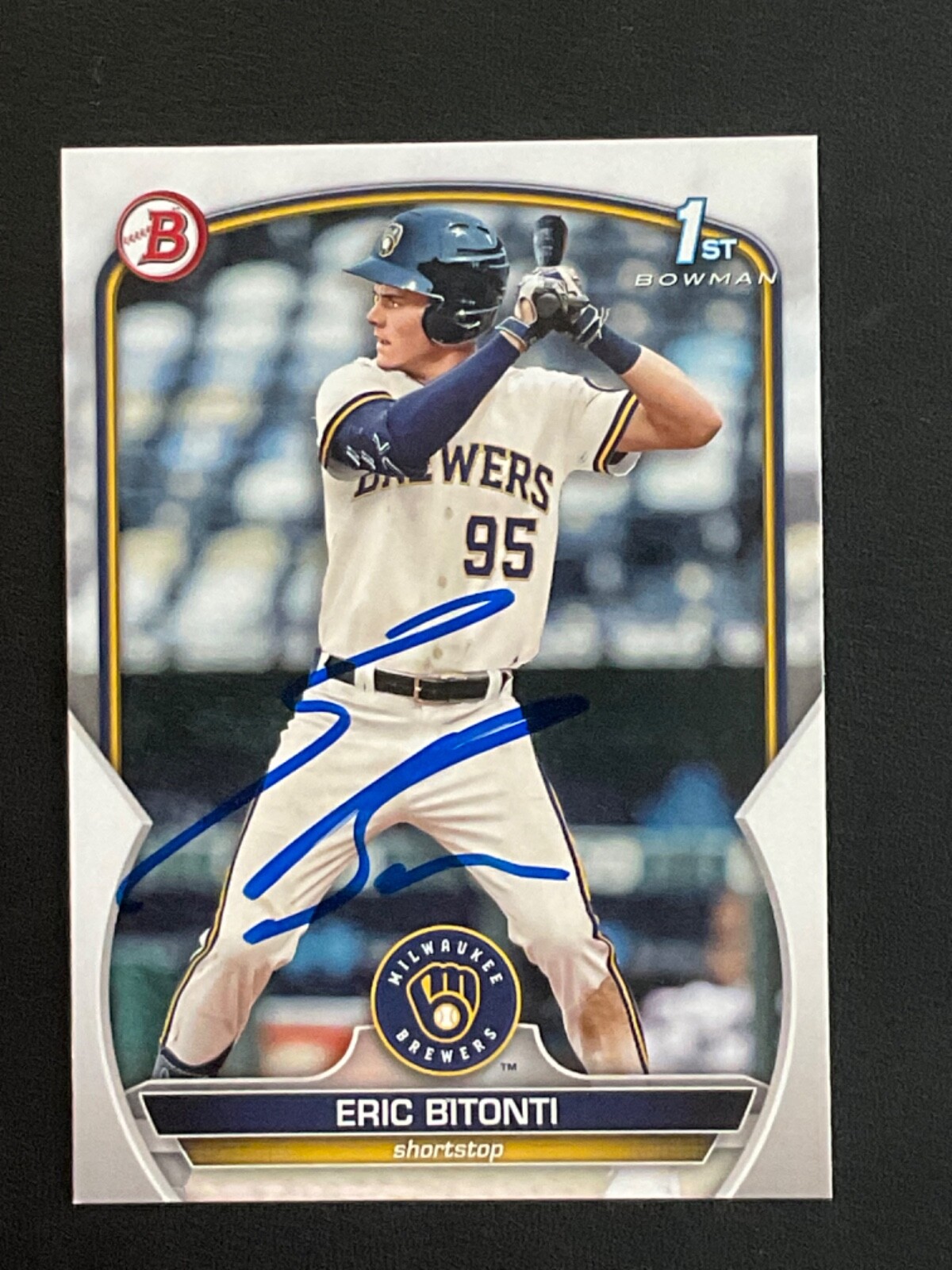 Eric Bitonti Signed Card 2023 1st Bowman Draft In Person Autograph (IP ...