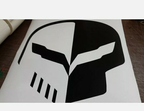 Corvette C6 "Jake" Racing Skull Decal/Sticker -- C6R, Z06, ZR1 C& | eBay