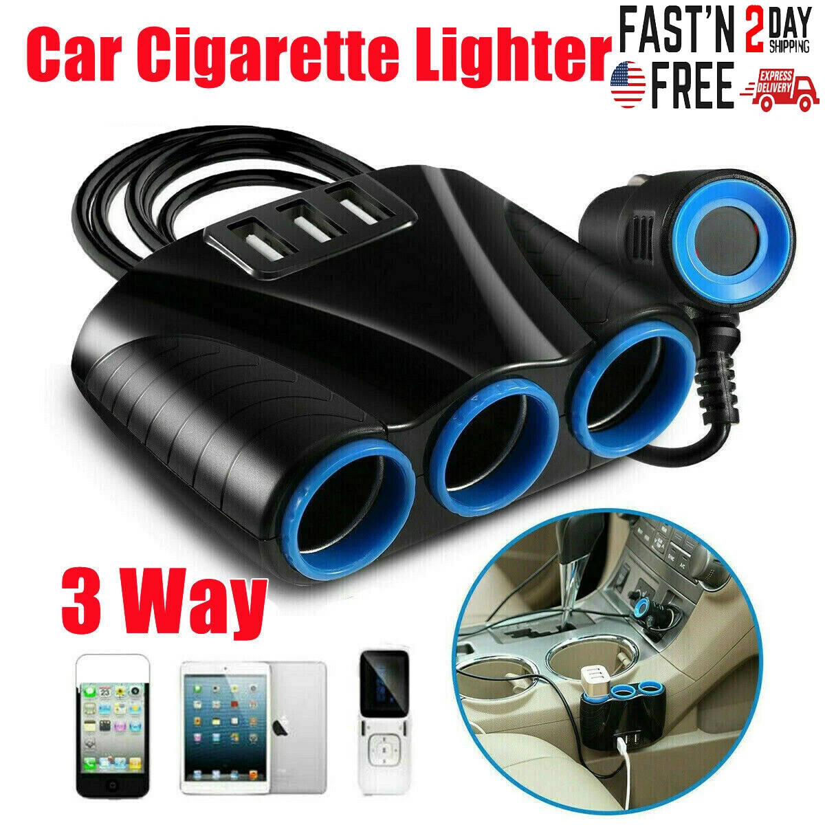 3 Way Car Charger