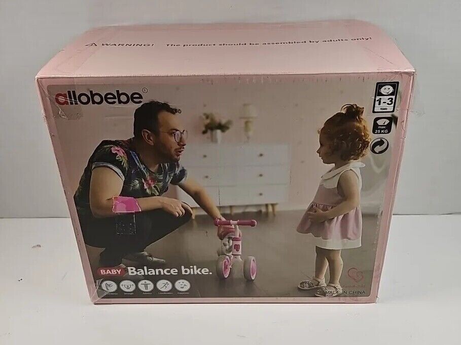 allobebe Baby Balance Bike Cute Toddler Bikes 12-36 Months Pink | eBay