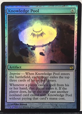 Knowledge Pool Foil X1 Lightly Played Mirrodin Besieged Rare Magic The ...
