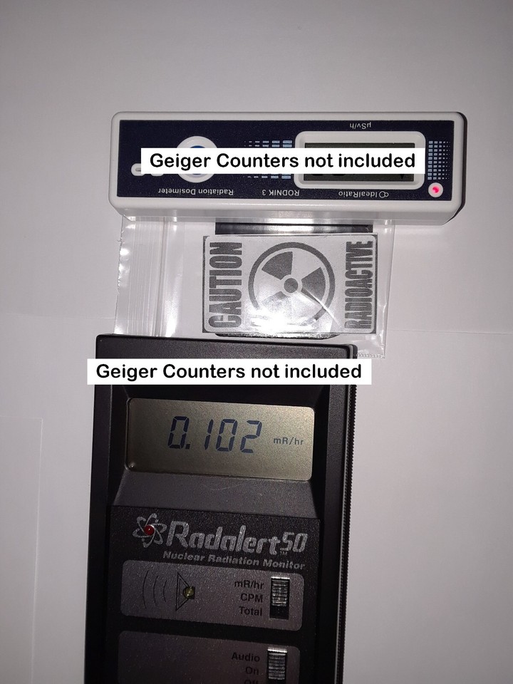 Ultra Safe Geiger Counter Check Test Source Sample Card | eBay
