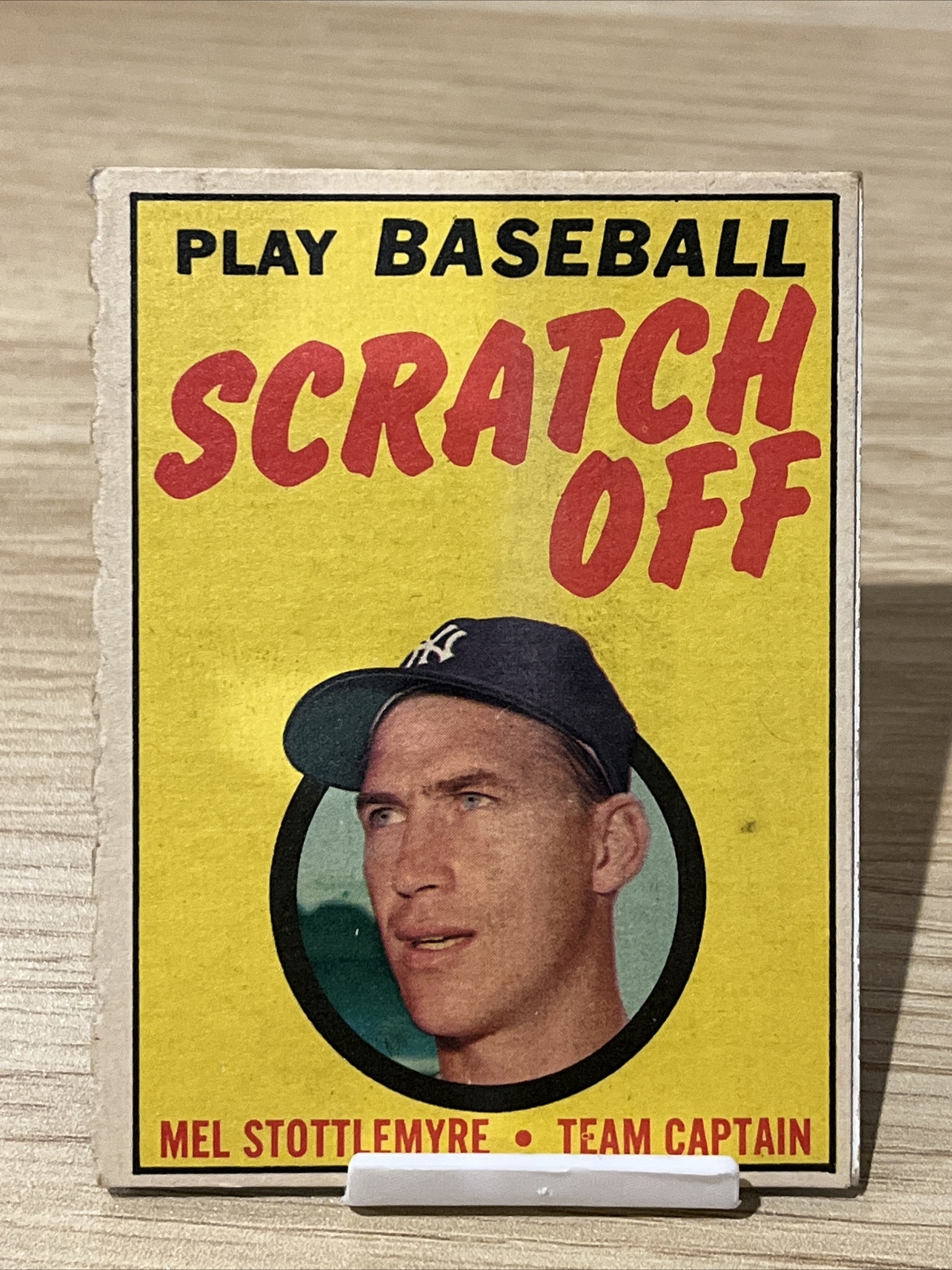 1971 Topps Play Baseball Scratch Off Mel Stottlemyre Baseball Card ...