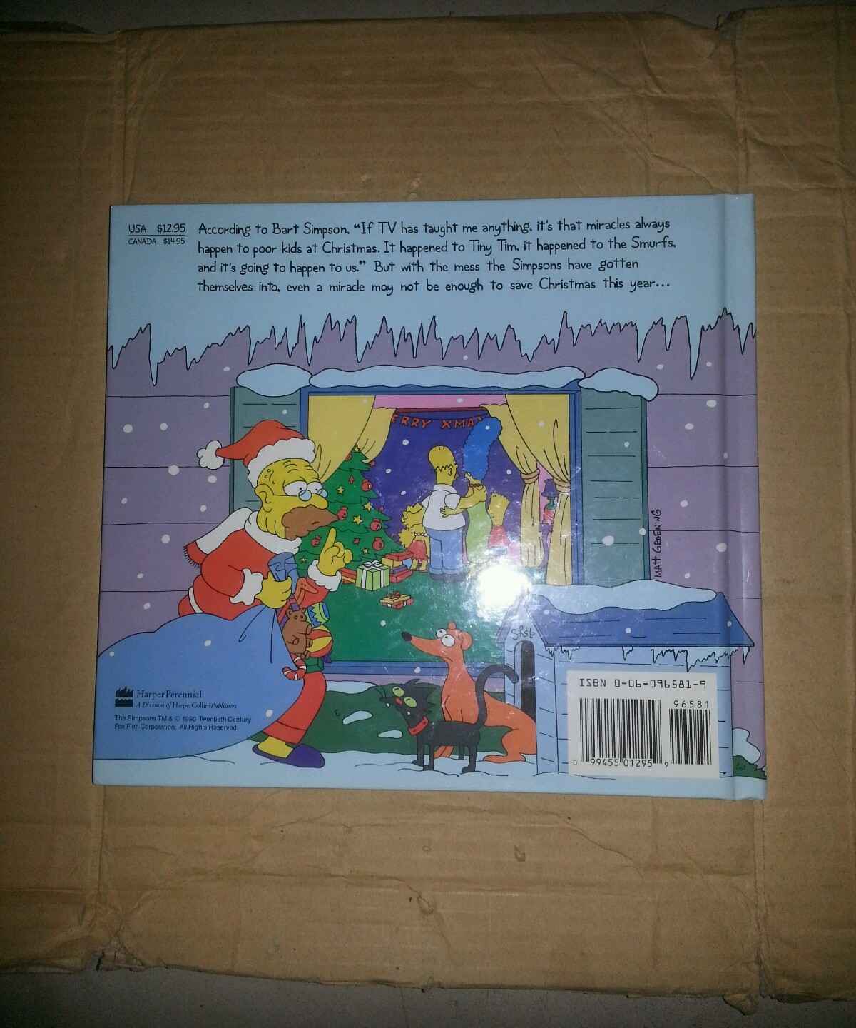 The Simpsons Xmas Book; FIRST EDITION; 1990 BY Matt Groening | eBay UK