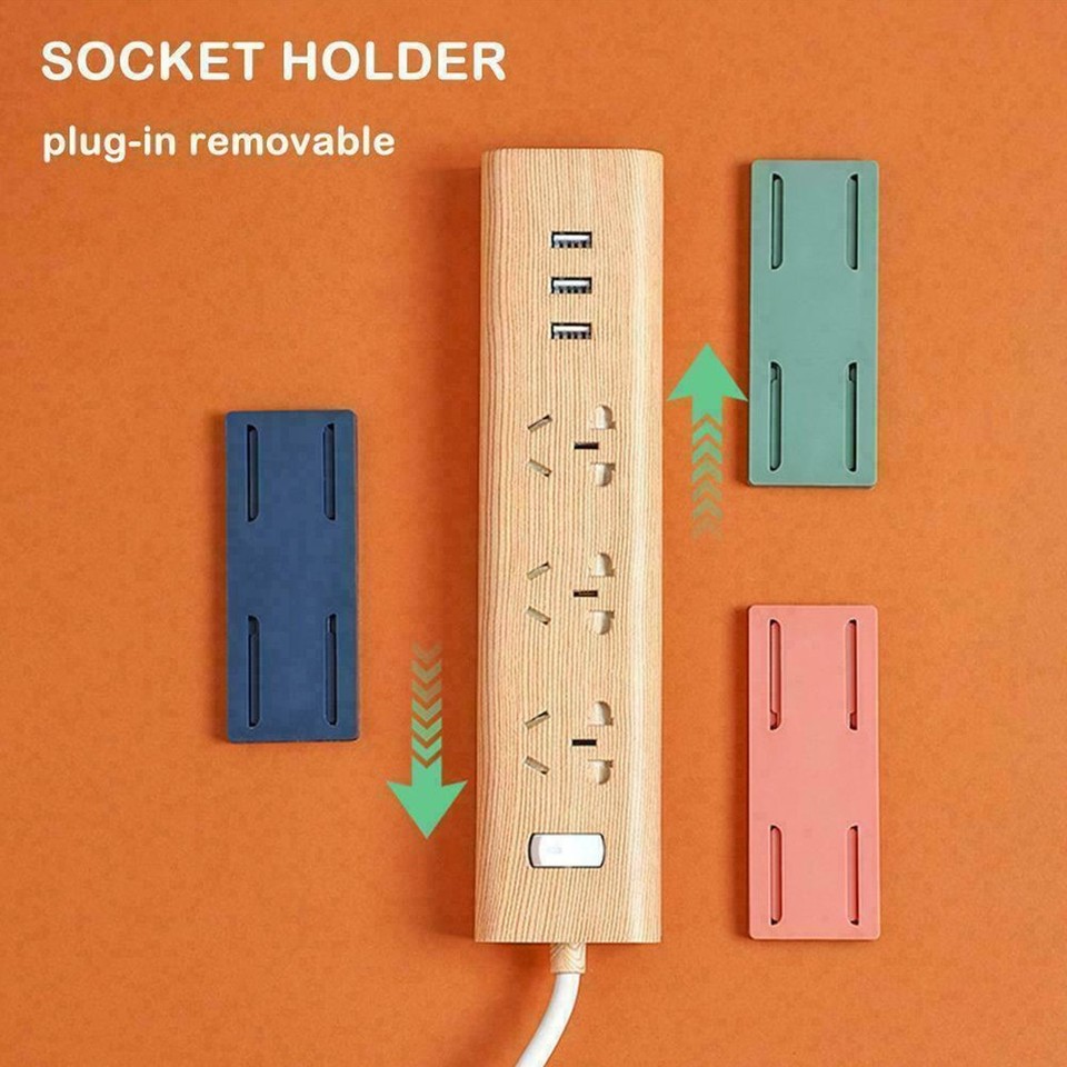 Wall Mount Socket Holder with Acrylic Gel for Easy Fixation and ...
