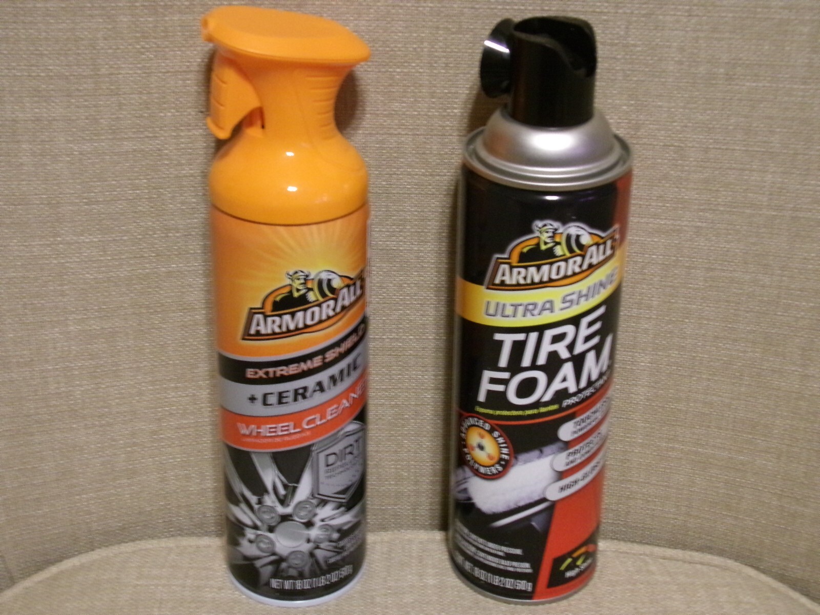 "ARMOR ALL" Ceramic Wheel Cleaner and Tire Foam Ultra Shine 18OZ Cans 1 ...