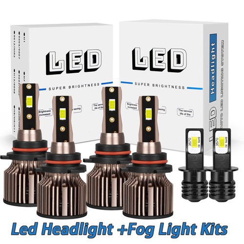 For Nissan 300ZX 1990-1996 6500K LED Headlight Hi/Low+Fog Lights Bulbs ...