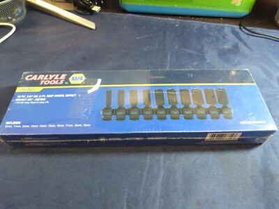 Napa Carlyle Professional Tools 3/8” Drive Metric Deep Impact Swivel ...