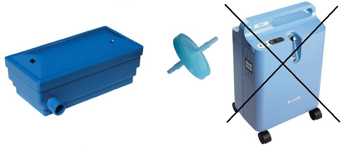 Intake Bacteria Filter and Micro Disk Filter for Respironics EverFlo ...