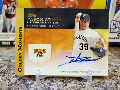 🔥JASON GRILLI TOPPS GOLDEN MOMENTS AUTO MARLINS TIGERS PIRATES RANGERS ...