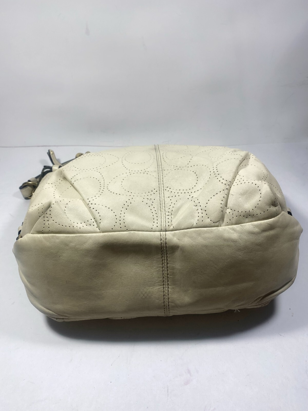 Coach Ivory Leather Shoulder Bag Brooke Perforated L… - Gem