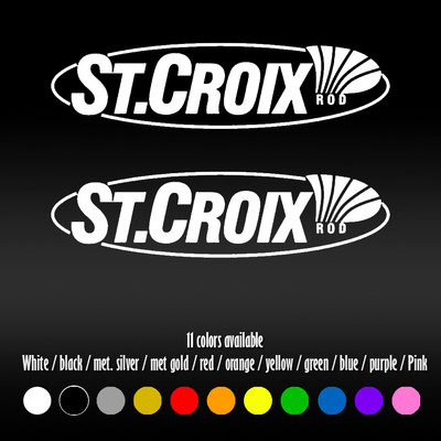 6" St. Croix Fishing Rods Diecut Bumper Car Window Vinyl Decal sticker ...