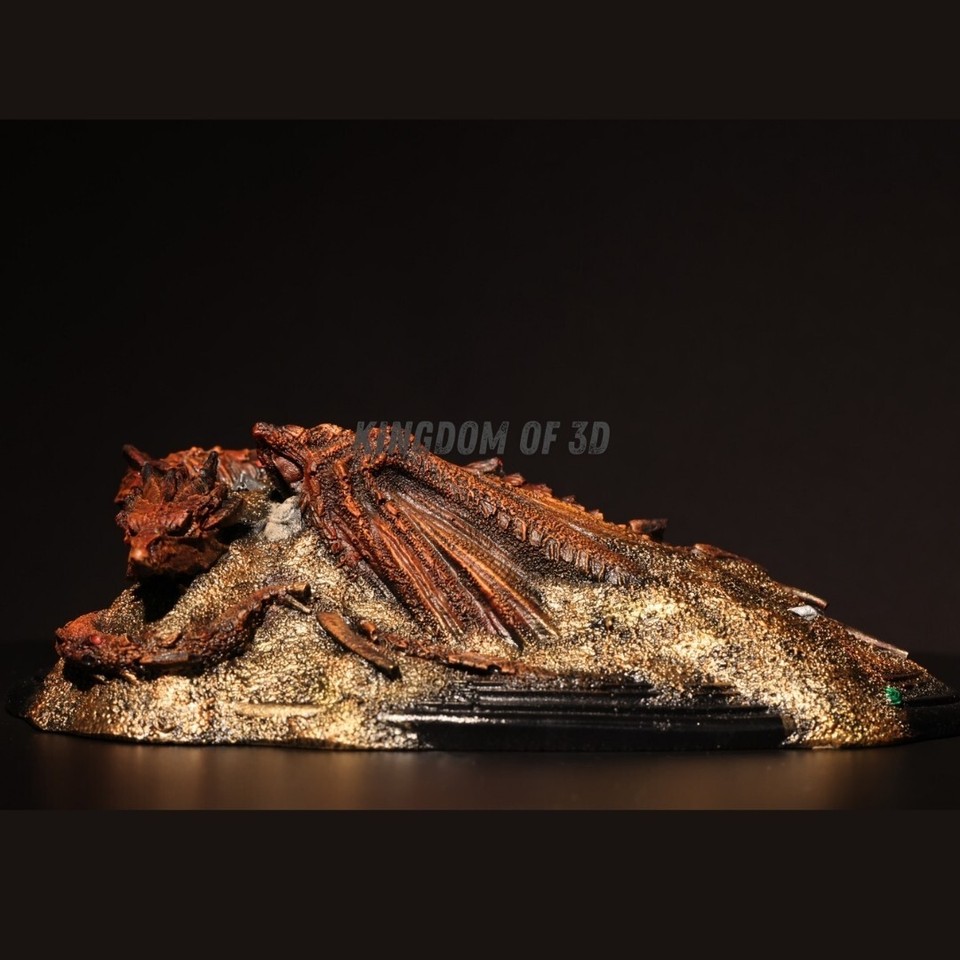Smaug Lotr statue, Lord of the rings Figurines, Fan Decor Gift, Resin ...