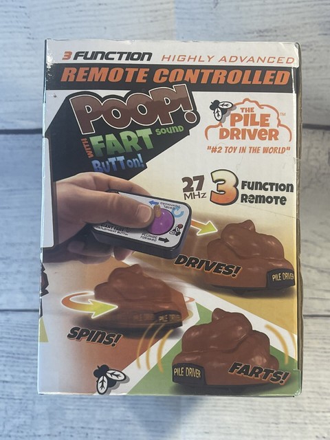 The Pile Driver Poop Remote Control Toy With Farty Sounds Button 49mhz ...