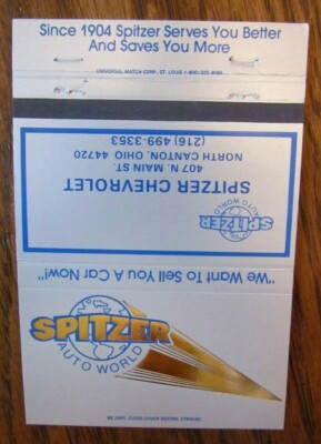 CHEVROLET CAR DEALER: SPITZER AUTO WORLD (NORTH CANTON, OHIO) -H5 | eBay