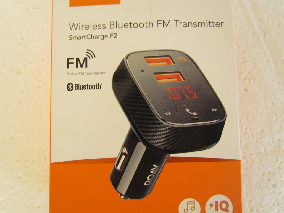 ROAV F2 Smart Charge Bluetooth FM Transmitter Wireless Audio Adapter ...