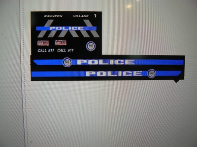Swanton Village Vermont Police SUV Decals 1:24 | eBay